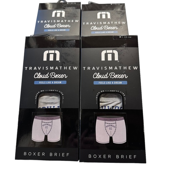 Travis Mathew | Underwear & Socks | 4 Pairs Travis Mathew Cloud Boxer Briefs Yelapa Heather Gray ...